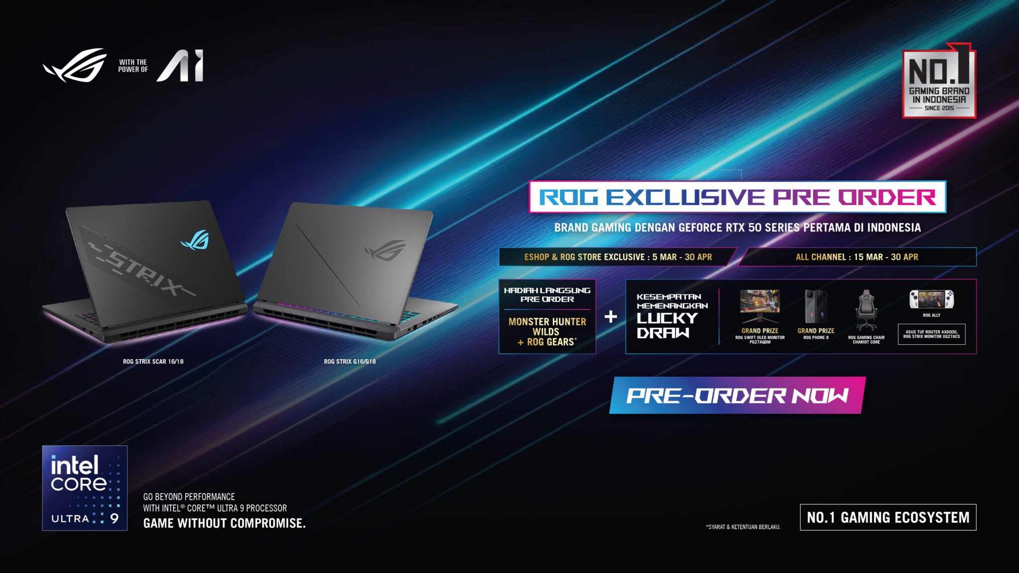 ASUS ROG Buka Pre Order Laptop Gaming ROG dengan GeForce RTX 50 Series ...